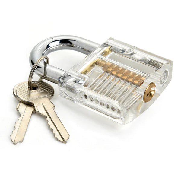 Lock Pick Set with training transparent padlock – 84 Lock Picks