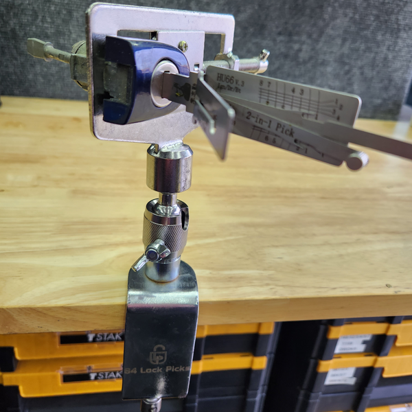 Vise for Cylinder Picking Practice – 84 Lock Picks