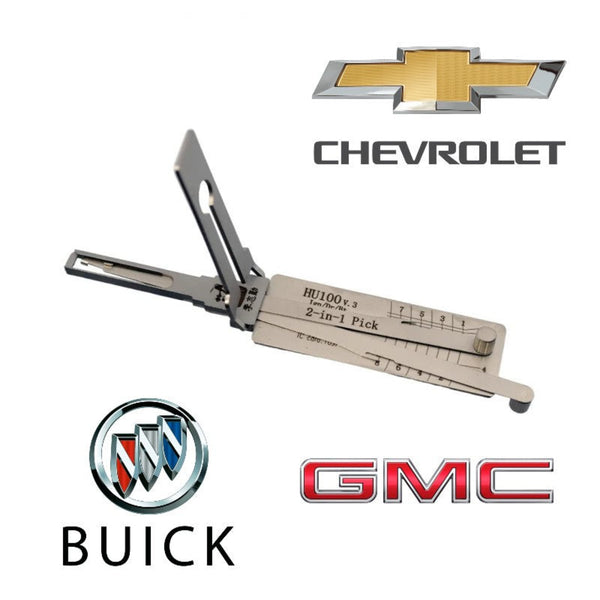 GM 8 Cut Newer key Auto LISHI - Laser cut keys HU100 8 Cut – 84 Lock Picks